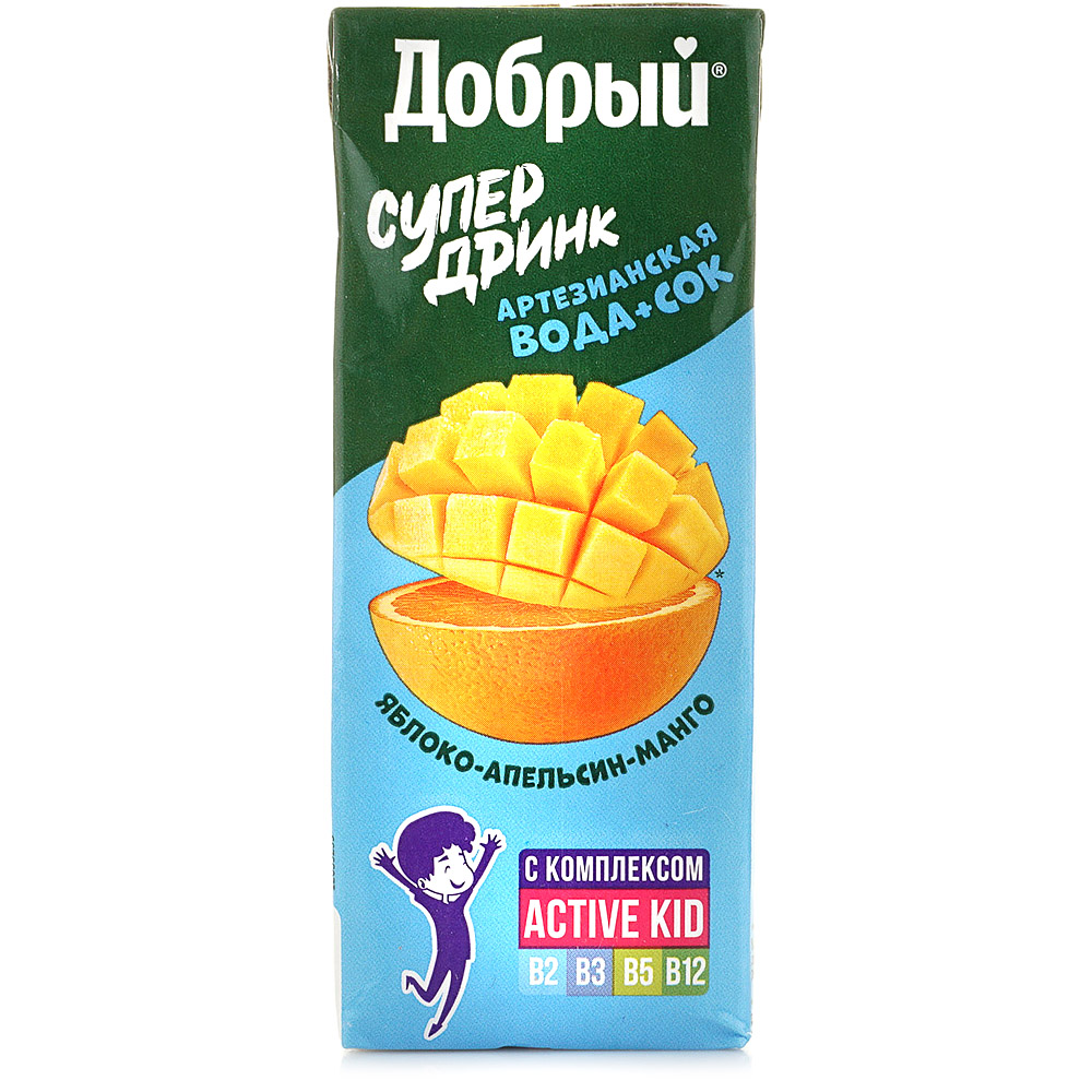 Сок Добрый 200мл апельсин/манго/яблоко купить за 45 руб. с доставкой на ...