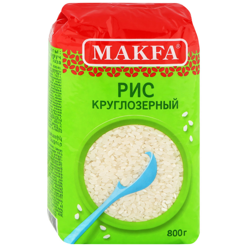 Крупа Макфа 800г рис круглозерный купить за 229 руб. с доставкой на дом ...