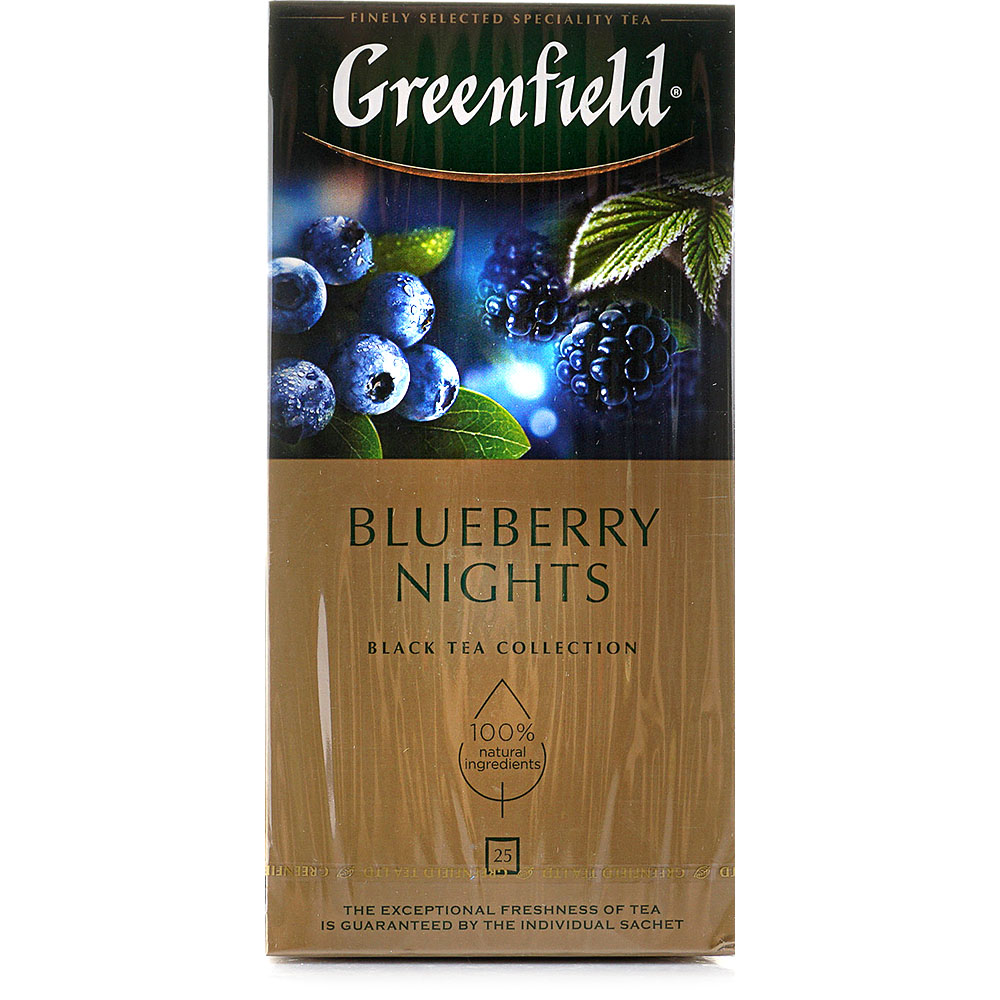 Чай Гринфилд 25пак Blueberry nights купить за 174 руб. с доставкой на ...