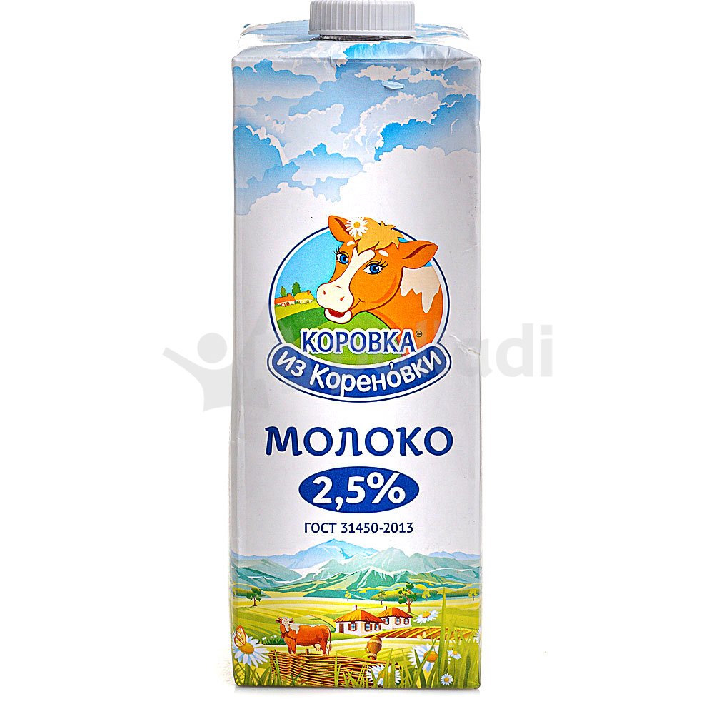 Молоко Коровка из Кореновки 2,5% 1л купить за 130 руб. с доставкой на ...