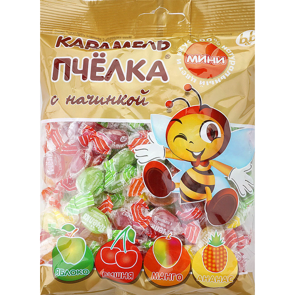 Карамель Пчелка леденцовая 180г мини микс купить за 133 руб. с ...