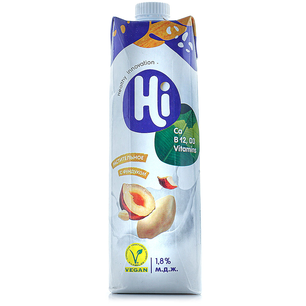 Напиток соевый Hi 1,8% 1,0л с фундуком купить за 189 руб. с доставкой ...