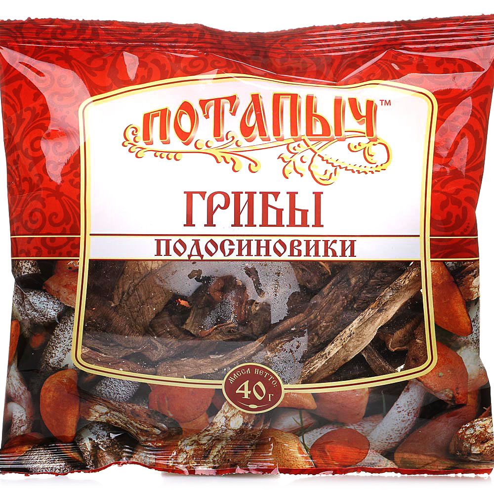 Грибы сушеные Потапыч 40г подосиновики купить за 269 руб. с доставкой ...