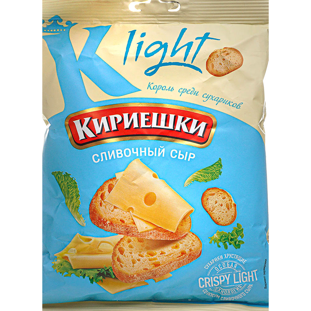 Кириешки Лайт 80г сливочный сыр купить за 55 руб. с доставкой на дом в ...