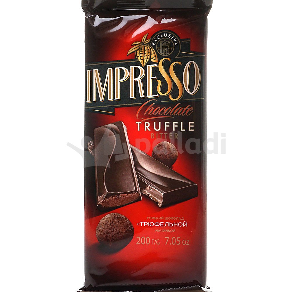 Шоколад Импрессо горький 200г с трюфельной начинкой купить за 220 руб ...