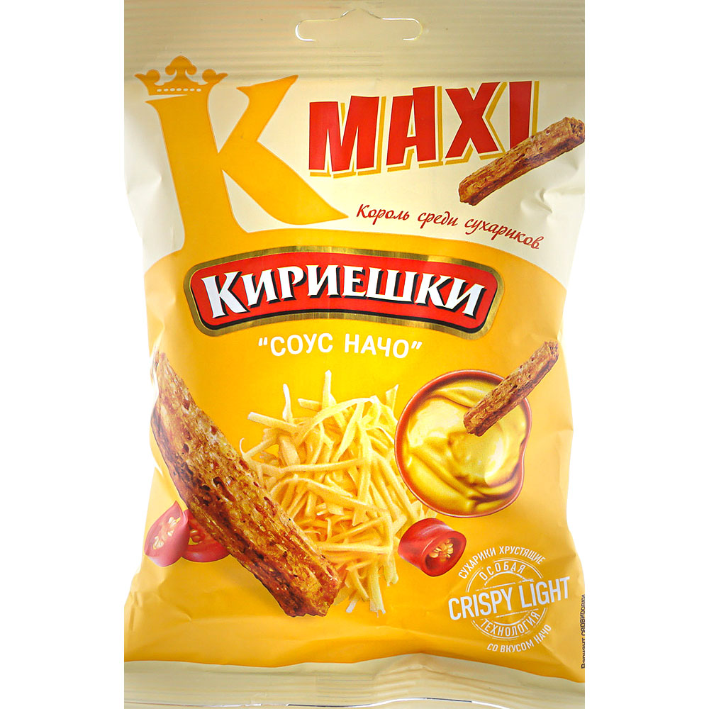 Кириешки Maxi 50г соус начо купить за 30 руб. с доставкой на дом в ...