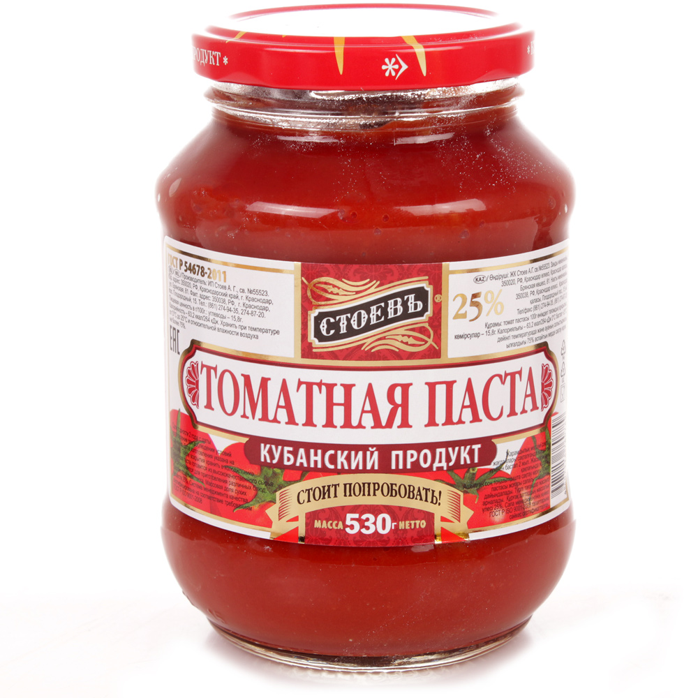 Томатная паста Стоев 530г ст/б купить за 215 руб. с доставкой на дом в ...
