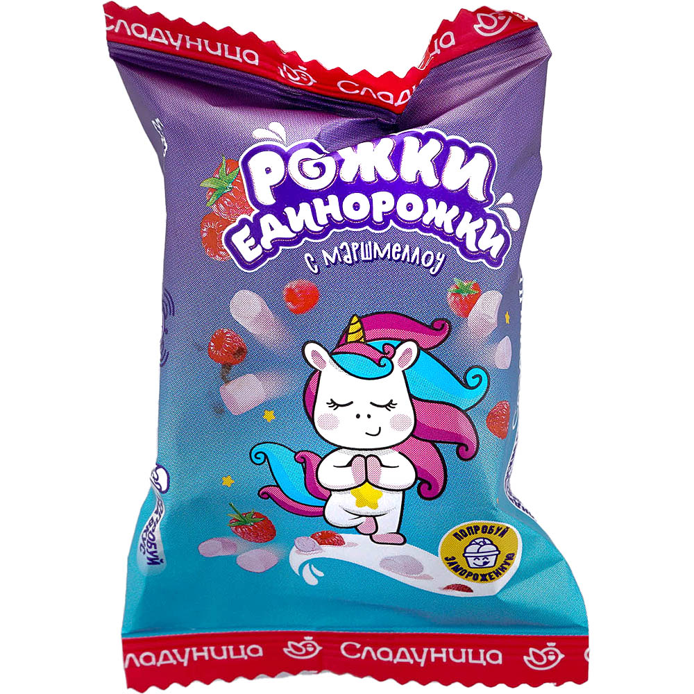 Конфеты Сладуница 250г Рожки-Единорожки с маршмеллоу купить за 170 руб ...