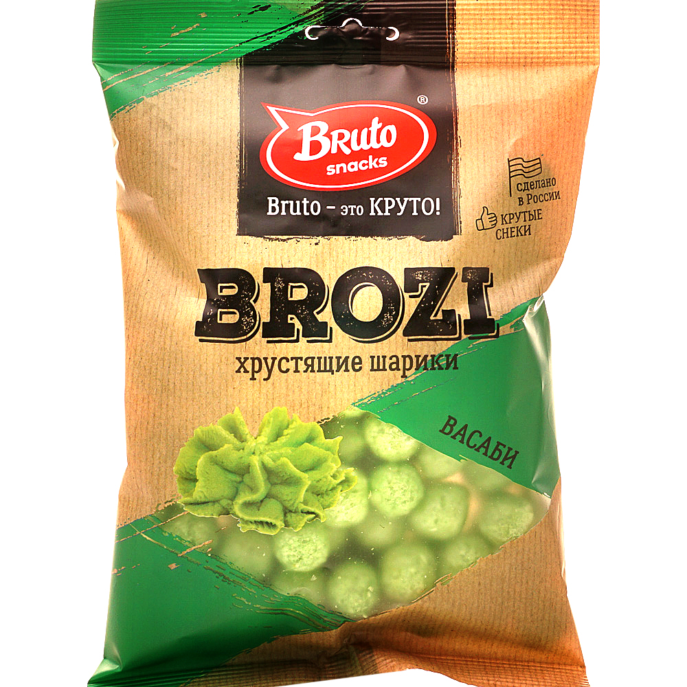 Чипсы BROZI 40г шарики васаби купить за 36 руб. с доставкой на дом в ...