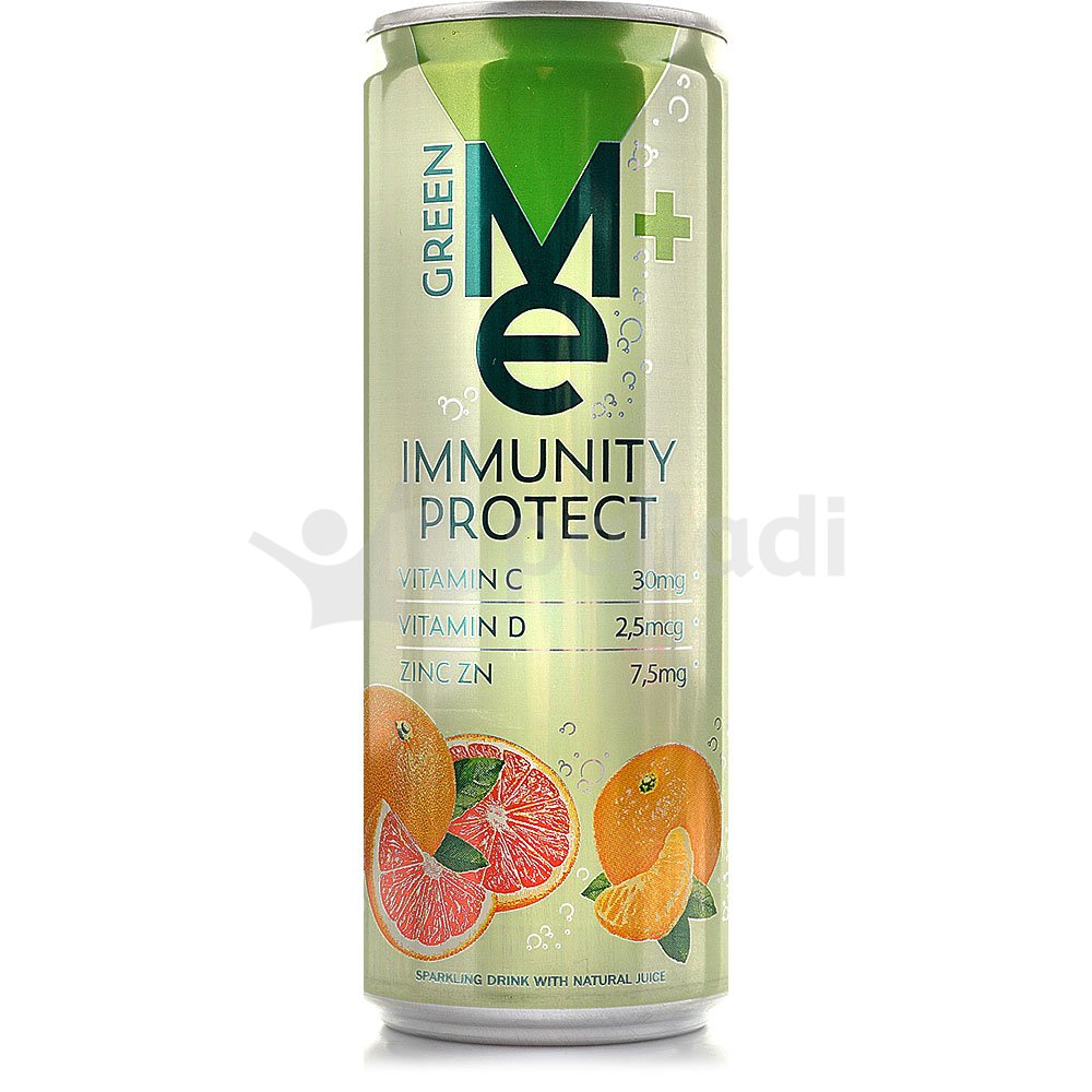 Напиток газированный Green Me+ Immunity Protect 330мл ж/б купить за 86 ...