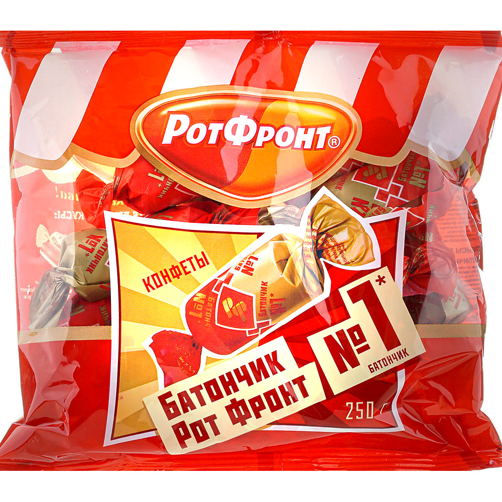 Конфеты РотФронт 250г Батончик 1/10 купить за 226 руб. с доставкой на ...