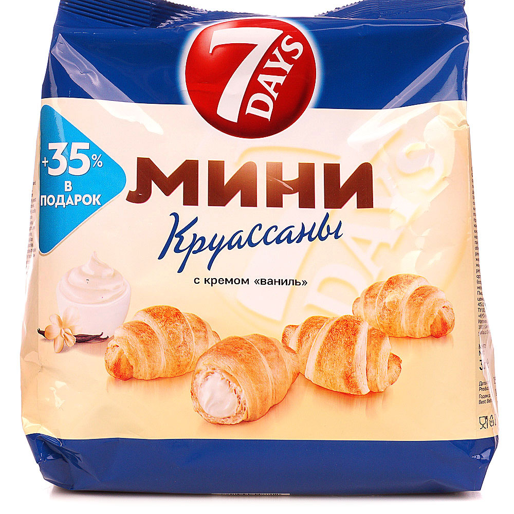 Мини Круассан 7 Days 300г крем ваниль купить за 195 руб. с доставкой на ...