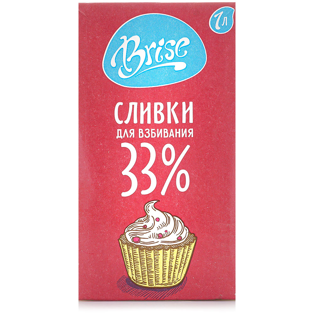 Сливки Brise для взбивания 33% 1000мл купить за 561 руб. с доставкой на ...