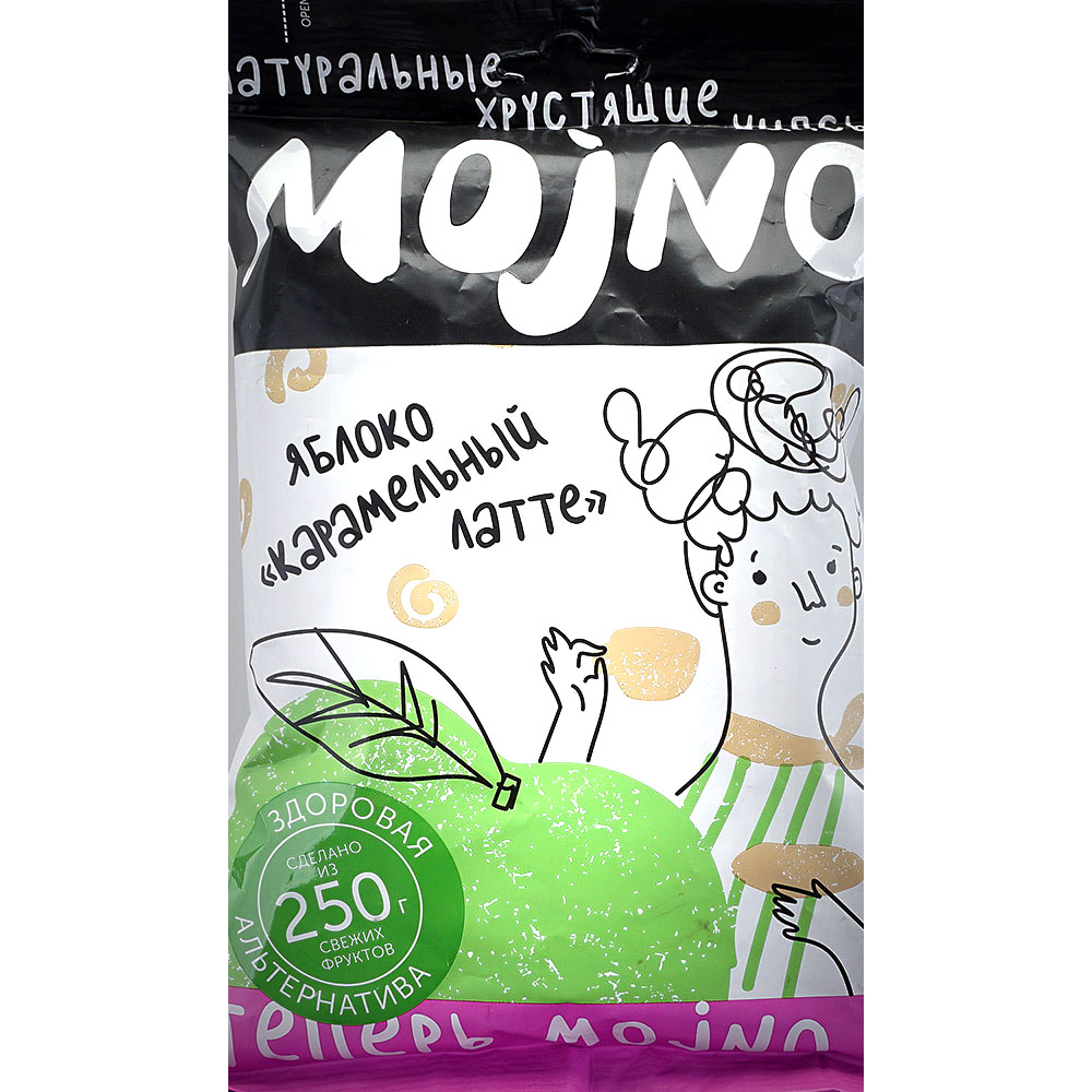 Чипсы MOjNO натуральные Яблоко Карамельный латте 50г купить за 158 руб ...